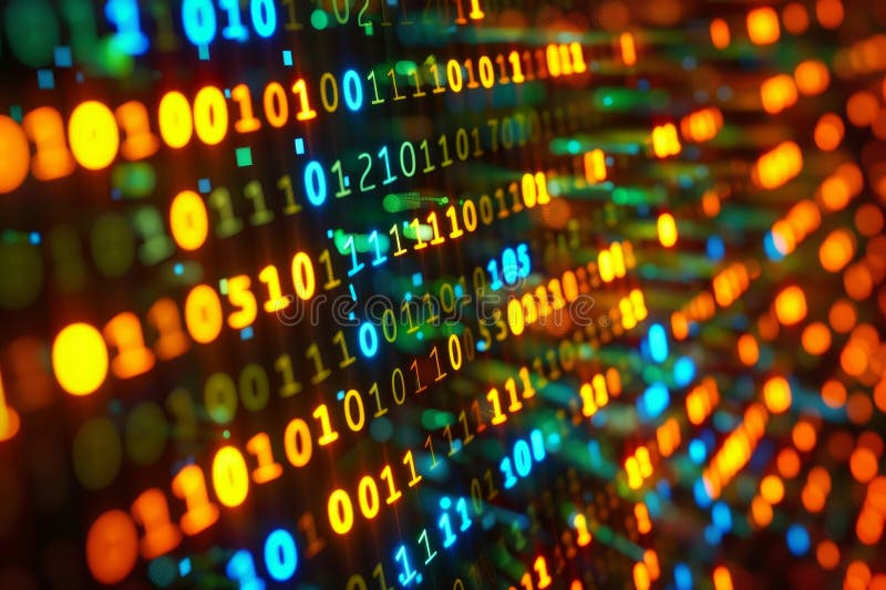 The Background of Digital Binary Code, Program Code, Abstract Technological Background Stock ...