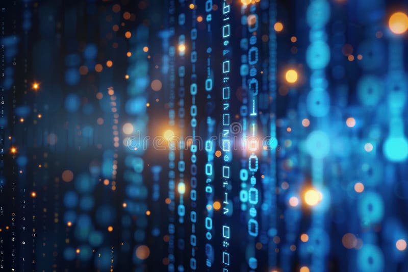 The Background of Digital Binary Code, Program Code, Abstract Technological Background Stock ...