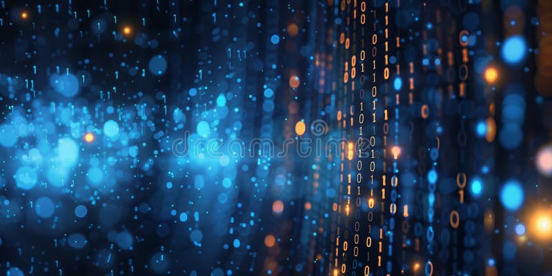 The Background of Digital Binary Code, Program Code, Abstract Technological Background Stock ...