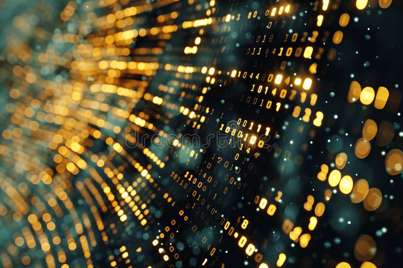 The Background of Digital Binary Code, Program Code, Abstract ...