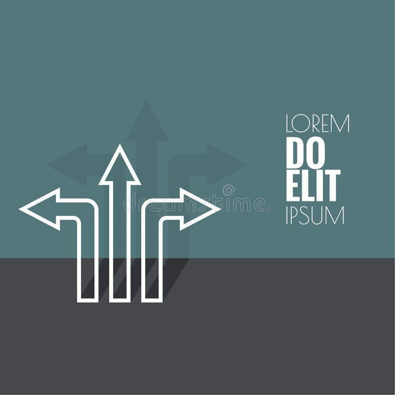 Background with Direction Arrow Sign Stock Vector - Illustration of ...