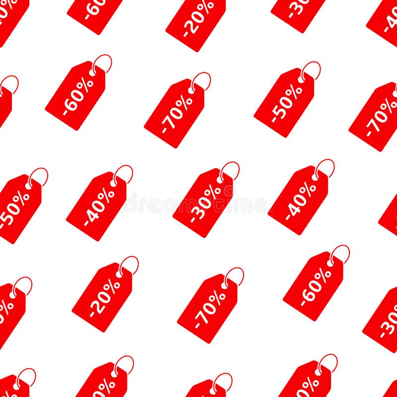 Background with Discount Price Tags Stock Vector - Illustration of ...
