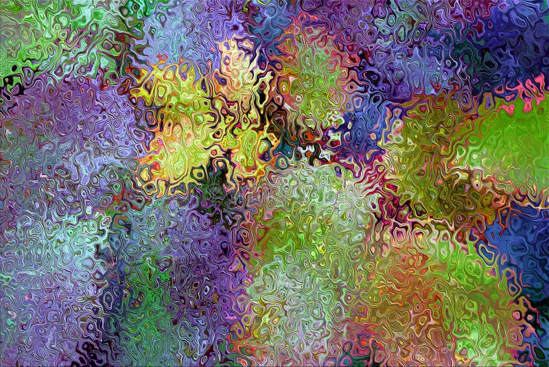 Background from Distortion and Abstraction of Leaves Stock Illustration ...