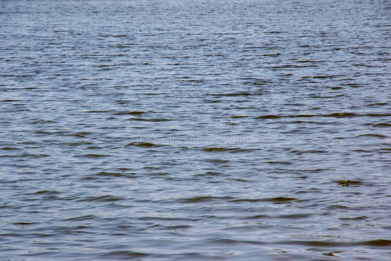 Background of the Dnieper River Water Surface with Ripples. Natural ...