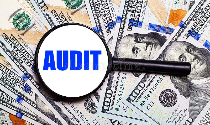 Background with Dollar Bills Under a Magnifying Glass with the Text ...