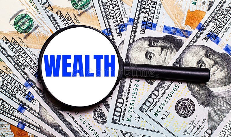 Background with Dollar Bills Under a Magnifying Glass with the Text ...