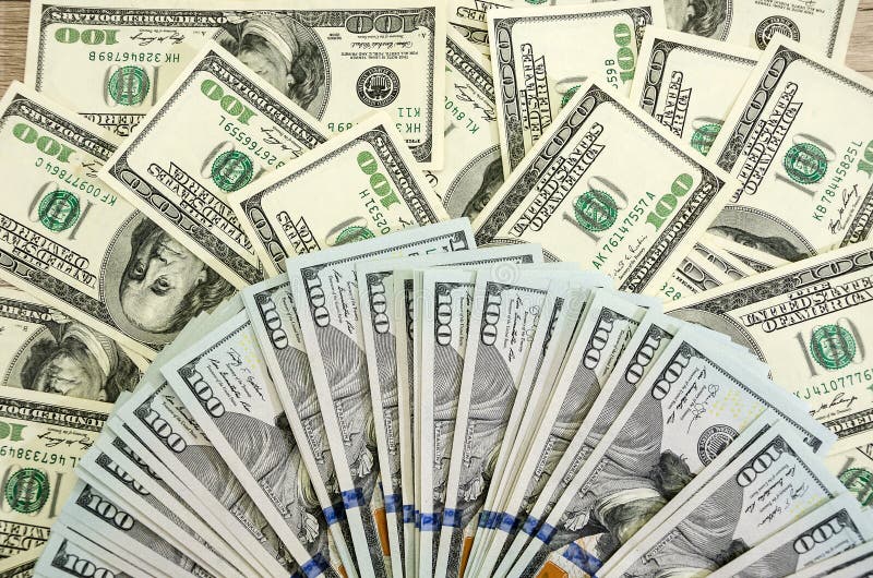 Background with Dollars. Much Money. Money Background. Stock Image ...