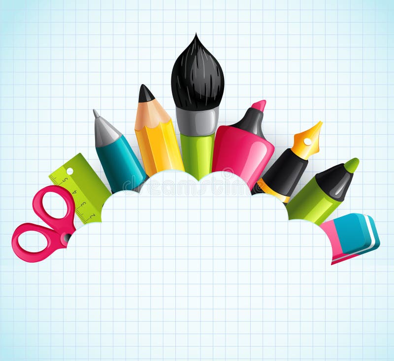 Writing tools stock vector. Illustration of pocketbook - 16535084