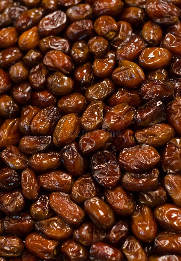 Background of Dried Dates Fruit, at the Open Air Market Stock Photo ...
