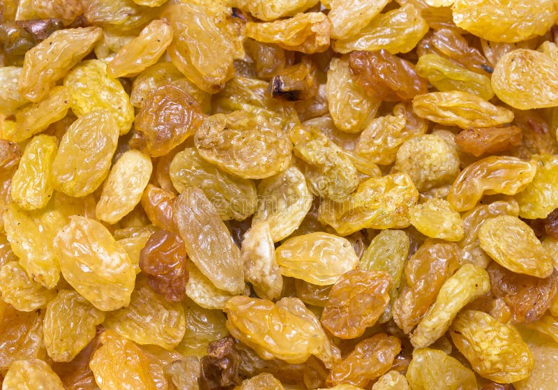 Dried Raisin, Chopped Almonds and Crushed Mandarin Shells on Wooden ...