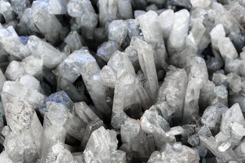 Background - Druse of Quartz Crystals Stock Image - Image of mineralogy ...