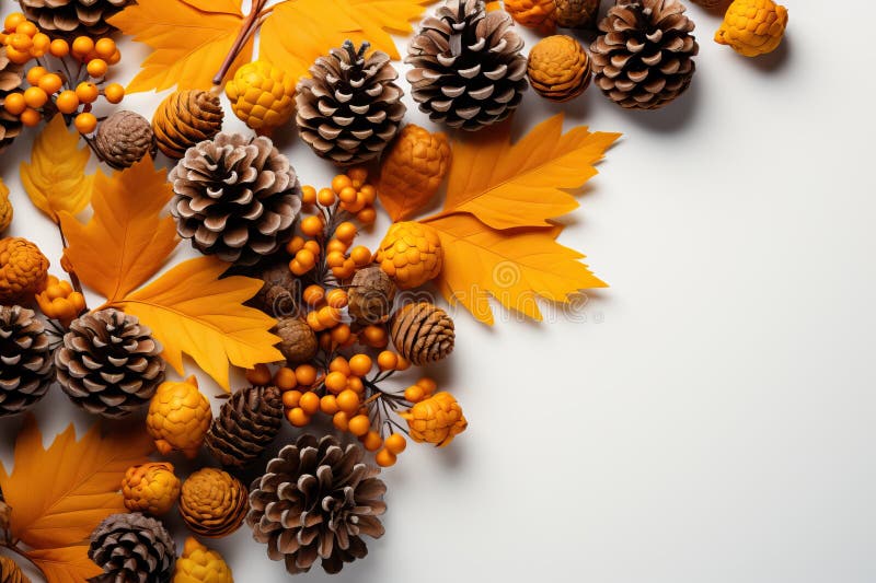 Background of Dry Clean Autumn Leaves, Dry Leaves on a White Background ...