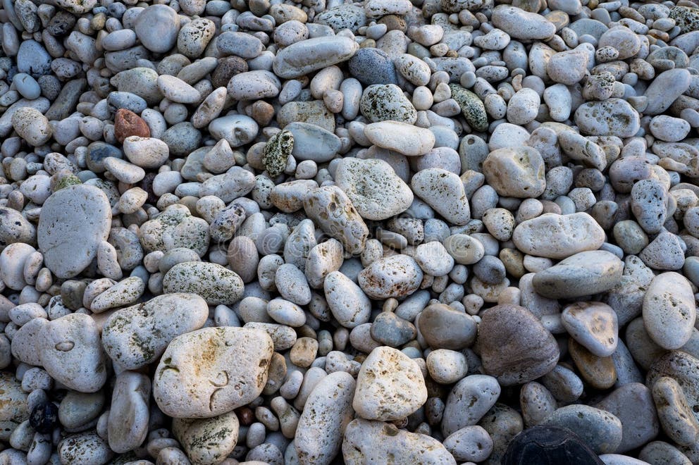 Background with Dry Round Reeble Stones Stock Image - Image of river ...