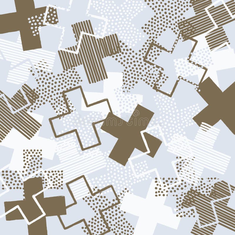 Background of Dull Color Cross Illustration Stock Vector - Illustration ...