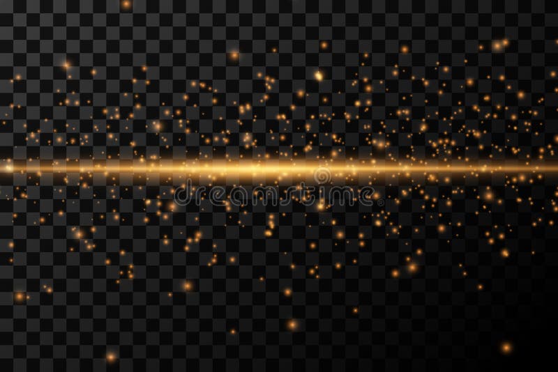 Background of Dust Particles with Light on a Transparent Background ...