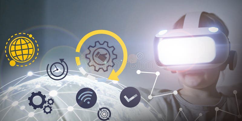 Background in Education and Innovation. Children Learning Concept of ...