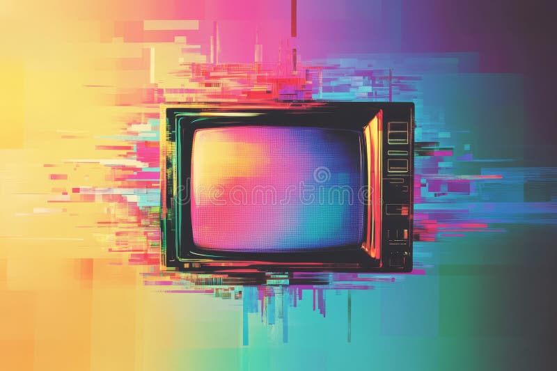 Background with the Effect of Color Interference of the Screen of an ...