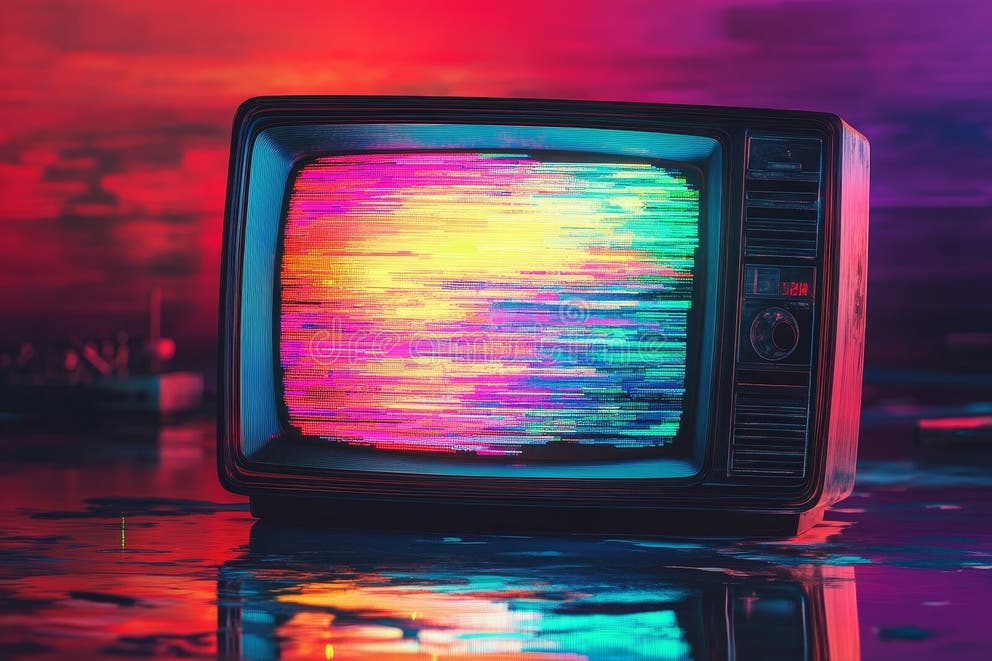 Background with the Effect of Color Interference of the Screen of an ...