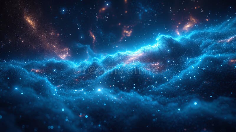 The Background with the Effect of Star Rain, Where Small Particles ...