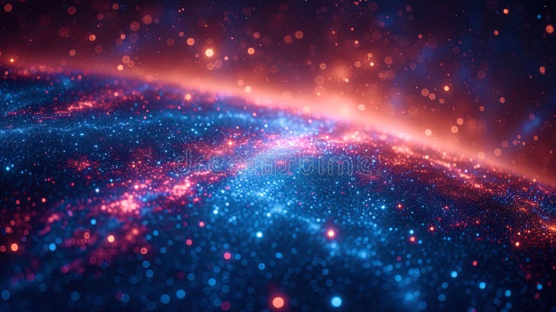 The Background with the Effect of Star Rain, Where Small Particles ...