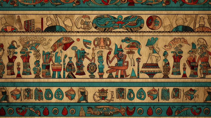 Egyptian Hieroglyphs Border Stock Illustrations – 117 Egyptian ...