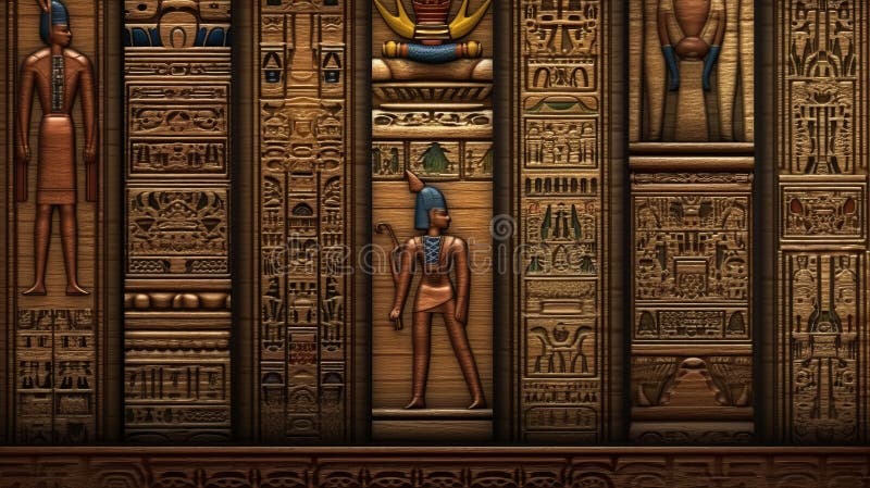 Egyptian Hieroglyphs Border Stock Illustrations – 111 Egyptian ...