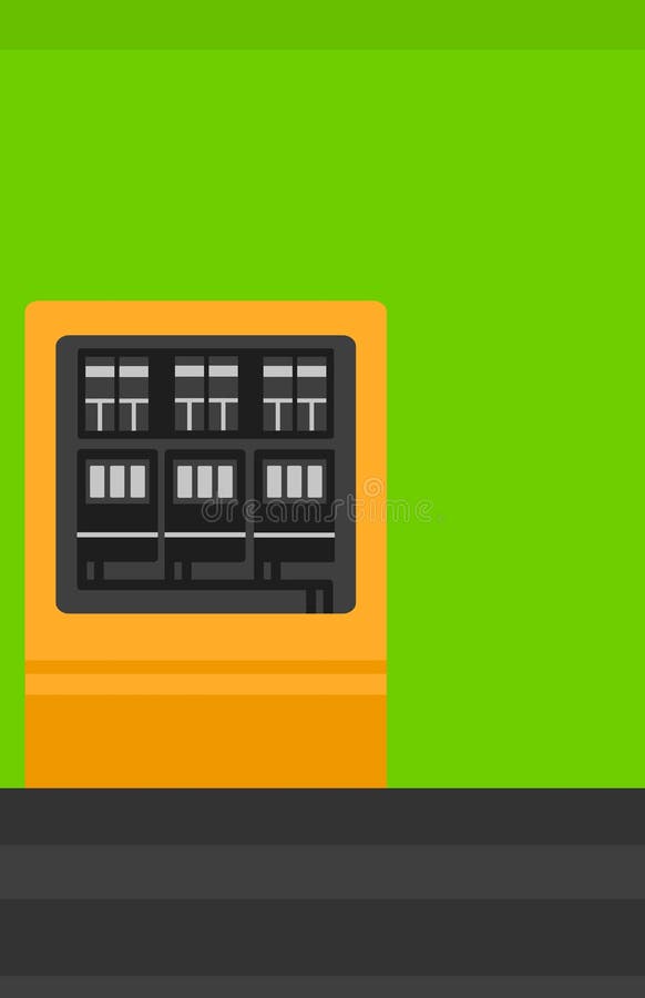 Electric Switchboard Icons Set Cartoon . Work Engineer Stock ...