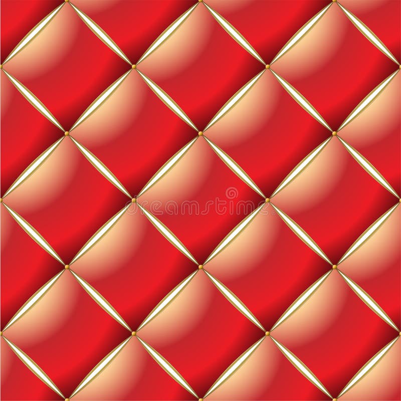 Background of Elegant Quilted Pattern Vip Green, White and Gold Line ...