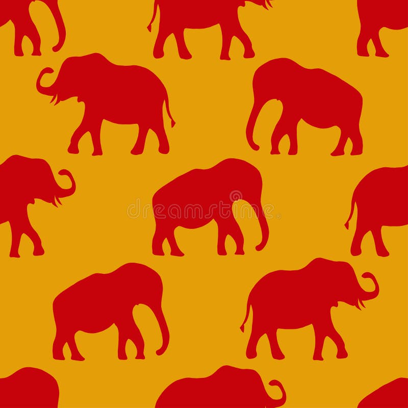 Background with elephants stock vector. Illustration of elefant - 59199507