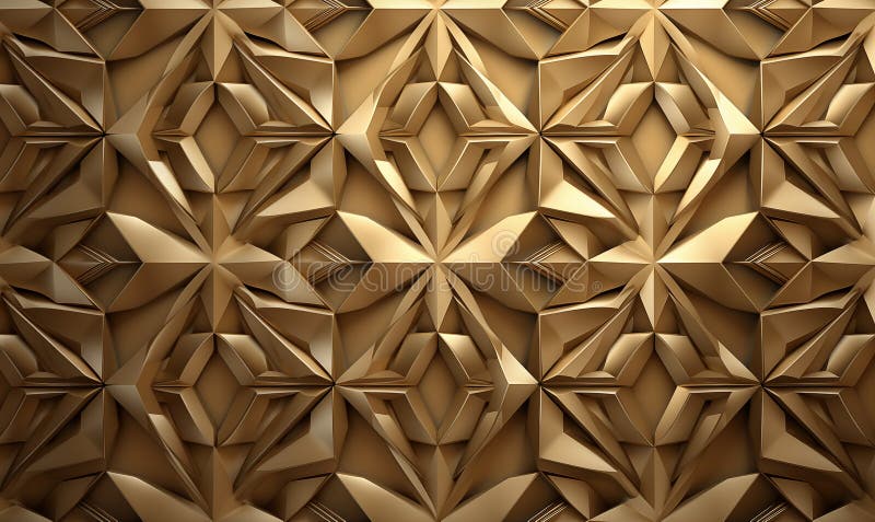 Background Embossed Gold, 3D Wallpaper Stock Photo - Image of ornament ...