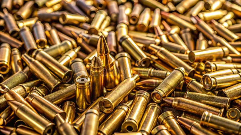 Background from Empty Cartridges for Rifles and Carbines Brass Shells ...