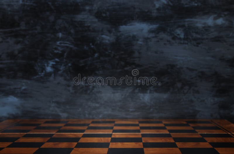 Background of Empty Chess Board Stock Image - Image of decision, piece ...