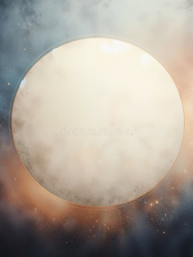 Background with Empty Circle in Center. AI Stock Illustration ...