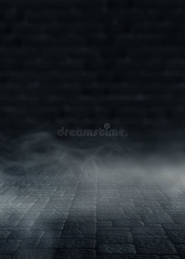 Background of an Empty Dark-black Room. Stock Image - Image of lamp ...