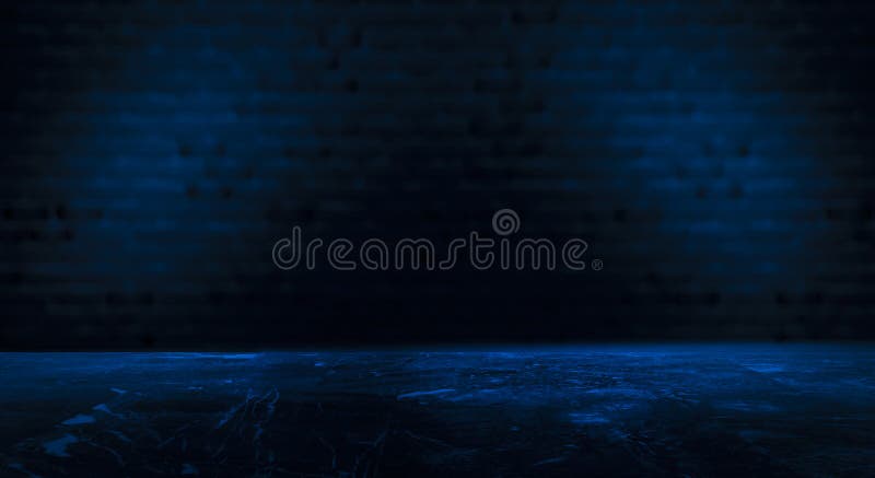 Background of an Empty Dark Room, Smoke and Dust. Stock Photo - Image ...