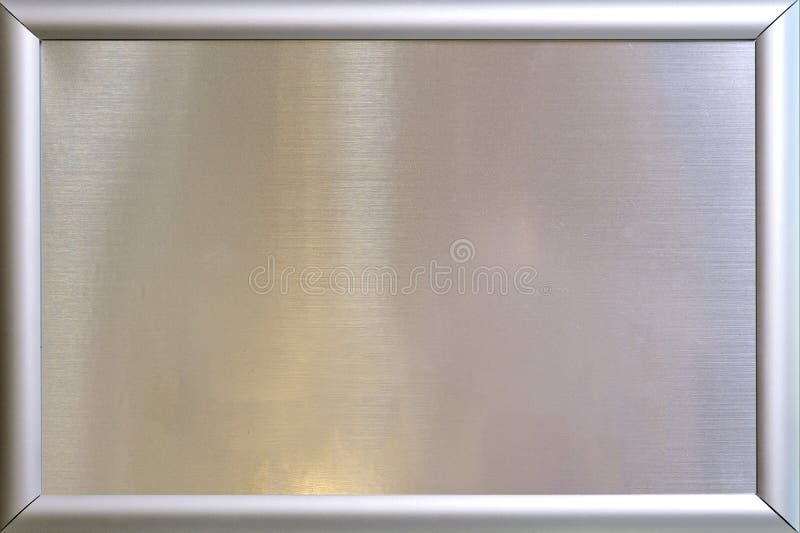 Background of the Empty Metal Plate, Copy Space. Texture of Clean Iron ...