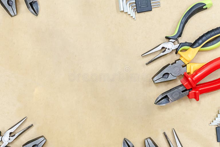 Background Engineering Design Hand Tool Set Forceps with Red Black ...