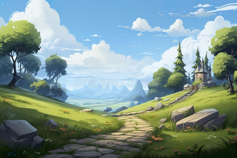 Tree Jungle Background 2d Game Stock Illustrations – 244 Tree Jungle ...