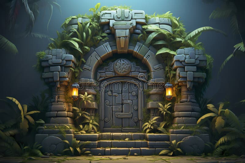Background Environment of 3D Abstract Hidden Treasure Room for ...