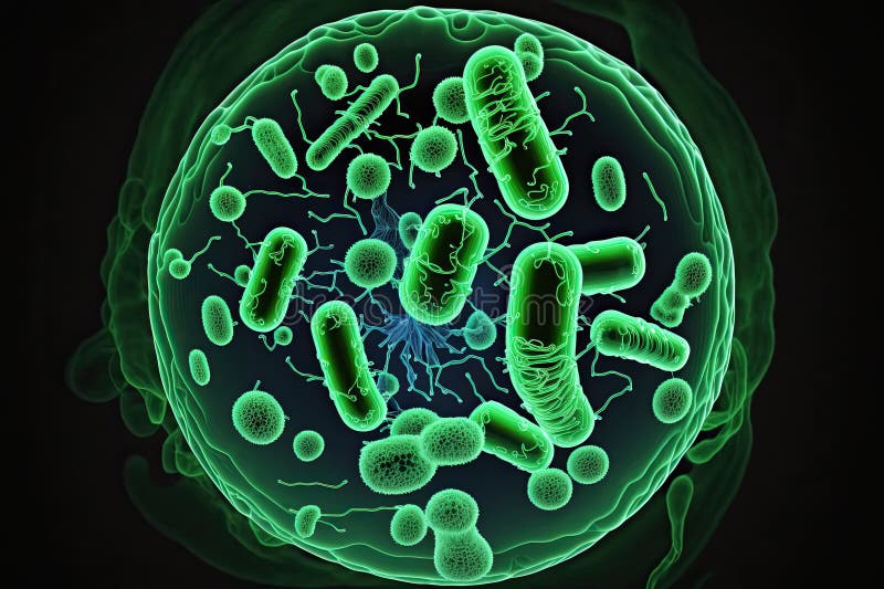 Background of Escherichia Coli. Generative AI Stock Illustration ...