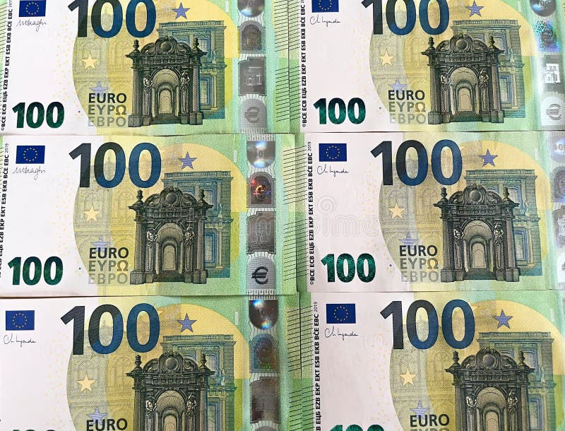 Two Sides of 100 Euro Banknote Stock Photo - Image of backgrounds, euro ...
