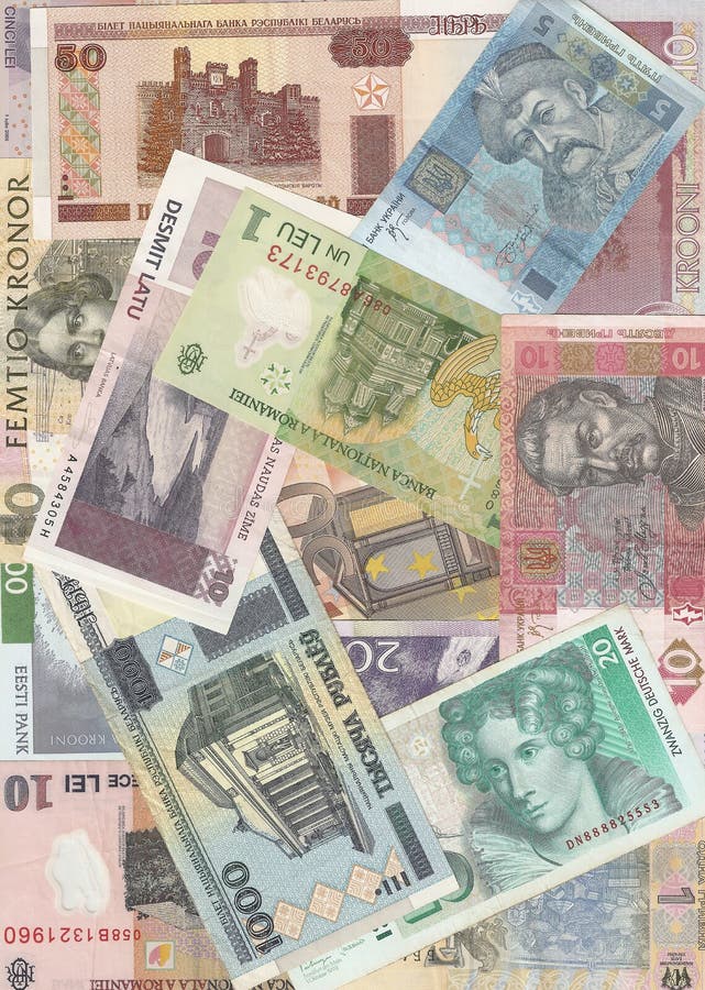Background of the European Banknotes Stock Image - Image of money ...