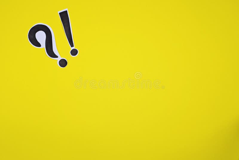 Background with Exclamation and Question Marks. Place for Text ...