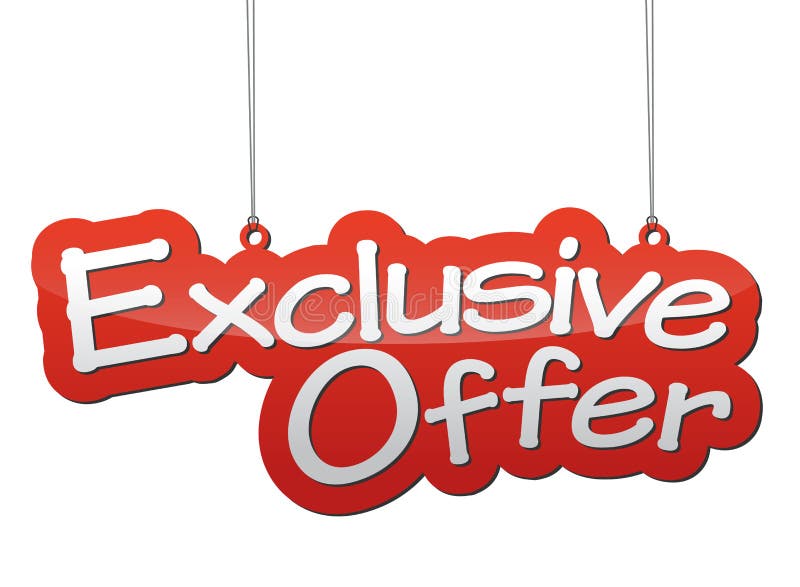 Exclusive Offer Label, Badge. Shop Now. Vector Stock Illustration ...