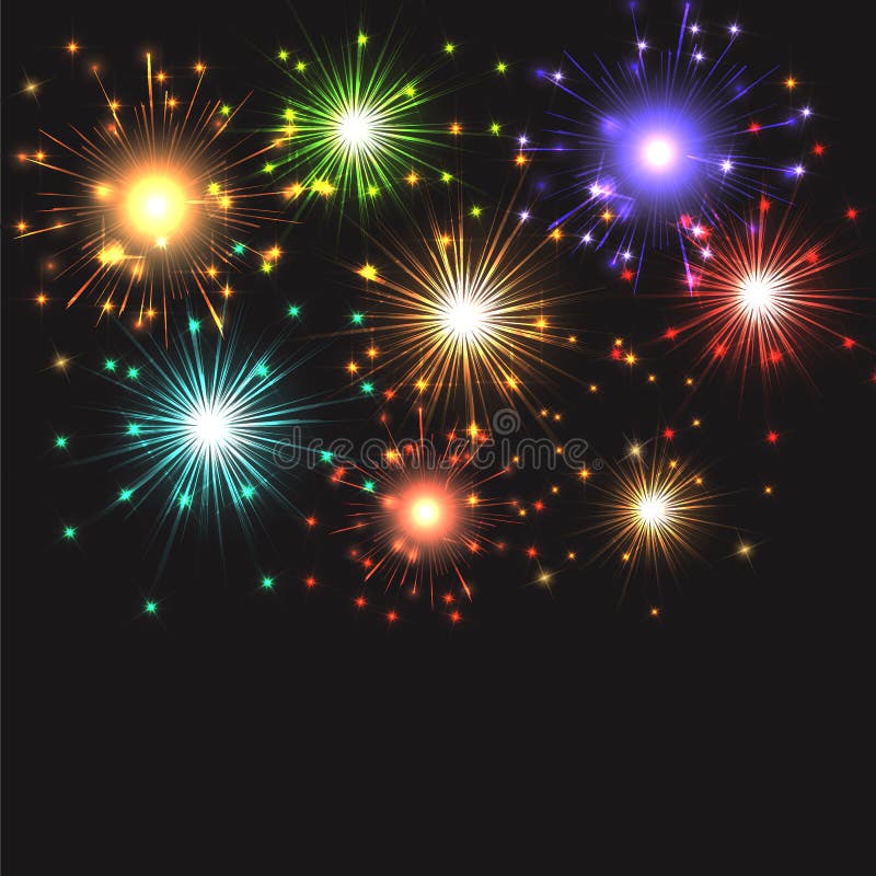 Fireworks exploding stock vector. Illustration of holiday - 99564937
