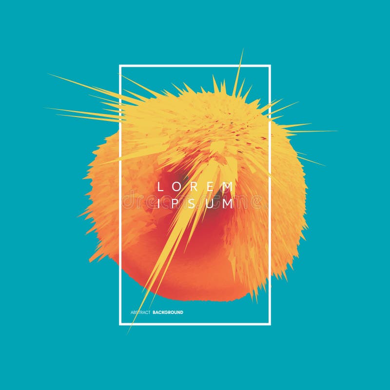 Background with Exploding Rays. Abstract Vector Illustration with ...