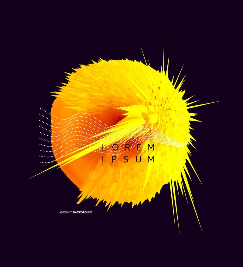 Background with Exploding Rays. Abstract Vector Illustration with ...