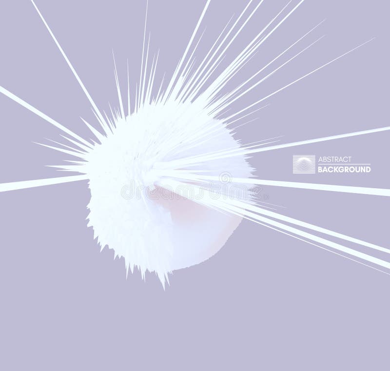 Background with Exploding Rays. Abstract Vector Illustration with ...