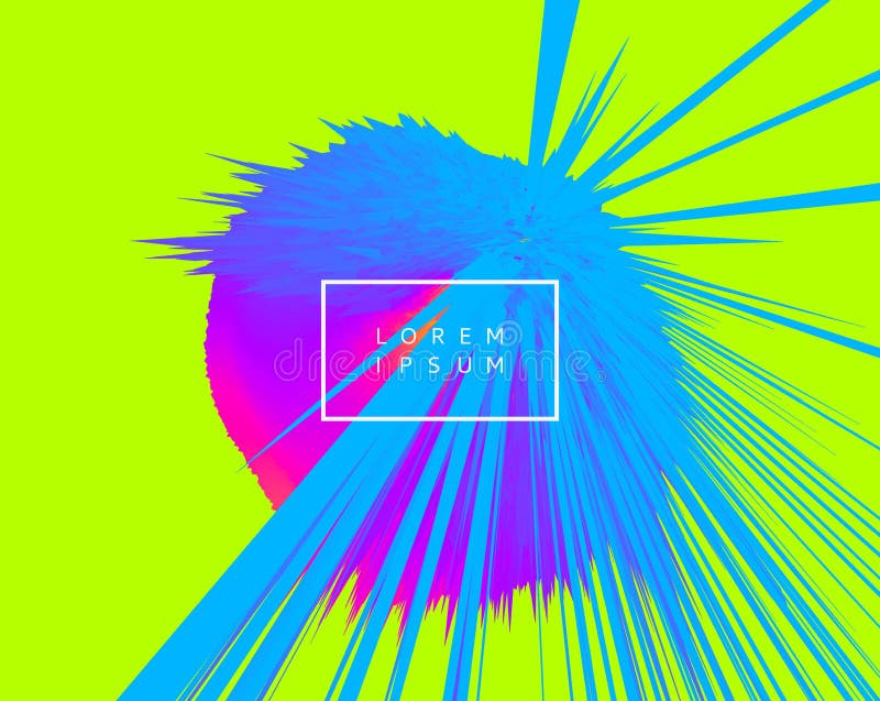 Background with Exploding Rays. Abstract Vector Illustration with ...