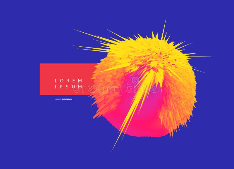 Background with Exploding Rays. Abstract Vector Illustration with ...